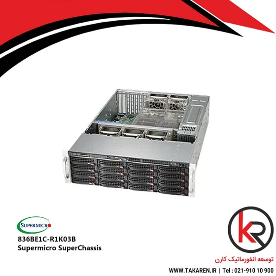 خرید و قیمت کیس سرور سوپرمیکرو SUPERMICRO CSE-836BE1C-R1K03B | ترب