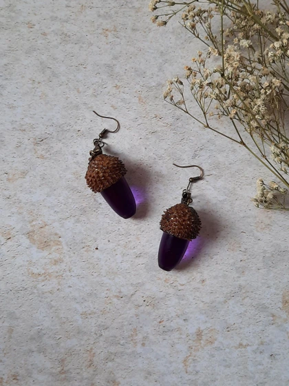 خرید و قیمت گوشواره طرح بلوط | ترب