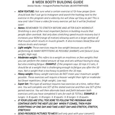 خرید و قیمت دانلود کتاب 8 week booty building guide | ترب