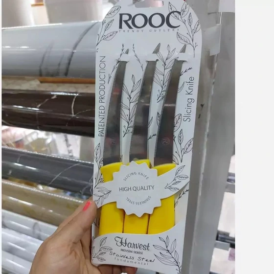 خرید و قیمت پک چاقو اره ای بزرگ روک ROOC در سه سایز مختلف جنس ترکیه ای ...