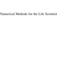 خرید و قیمت دانلود کتاب Numerical Methods for the Life Scientist ...