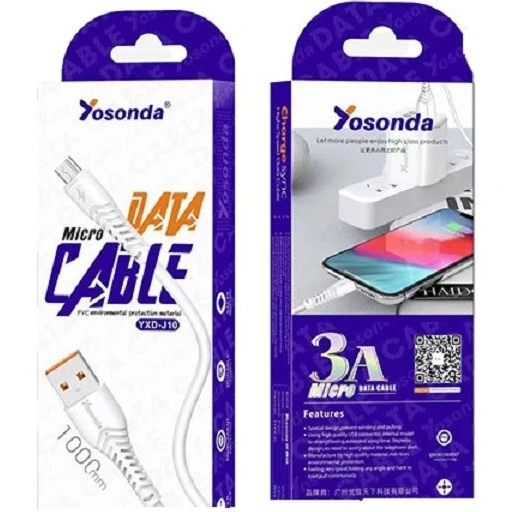 خرید و قیمت كابل شارژ Yosonda J10 میکرو | ترب