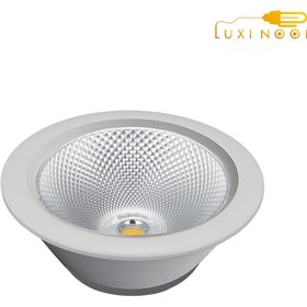 خرید و قیمت هالوژن سقفی توکار گرد مدرن بزرگ سیلندری ارزان 30 وات نمانور ...