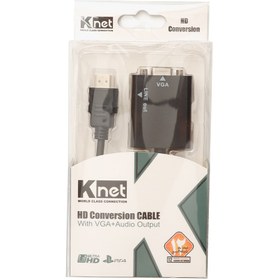 خرید و قیمت کابل تبدیل HDMI TO VGA برند KNET (پاور دار) | ترب