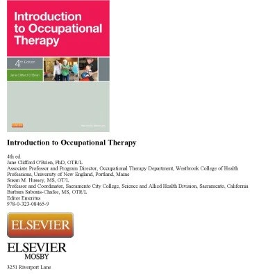 خرید و قیمت دانلود کتاب Introduction to Occupational Therapy 4th | ترب