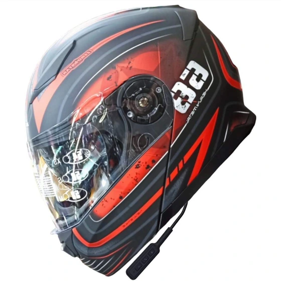 خرید و قیمت کلاه کاسکت راپیدو بلوتوث دار مدل فک متحرک mBR68 950 BT8 | ترب