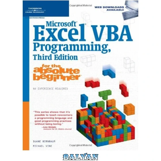 خرید و قیمت دانلود کتاب Microsoft Excel Vba Programming For The