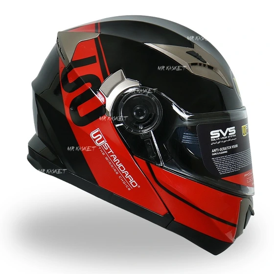 خرید و قیمت کلاه کاسکت دابلیو استاندارد مدل WSTD-F02 طرح Red | ترب