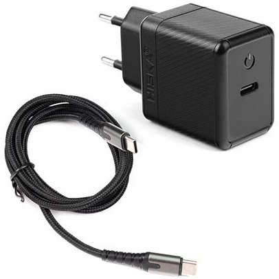 خرید و قیمت شارژر دیواری هیسکا مدل H-115PD به همراه کابل تبدیل USB-C | ترب