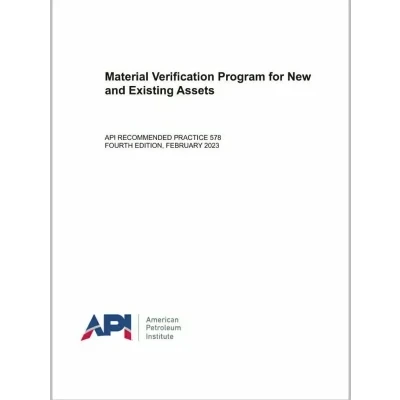 خرید و قیمت دانلود استاندارد API 578 2023 Material Verification Program for New and Existing ...