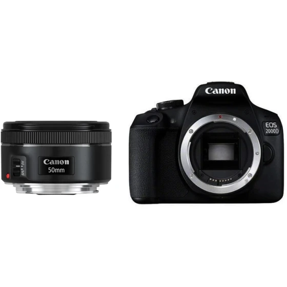 خرید و قیمت دوربین دیجیتال کانن مدل EOS 2000D به همراه لنز 50 میلی متر ...