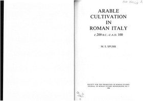خرید و قیمت دانلود کتاب Arable cultivation in Roman Italy, c.200 B.C.-c.A.D.100 1986 ا کتاب ...