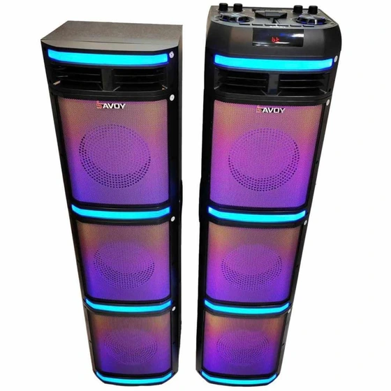 خرید و قیمت اسپیکر رقص نور دار ساووی مدل:SV-2090 ا Savoy illuminated dance speaker model: SV ...