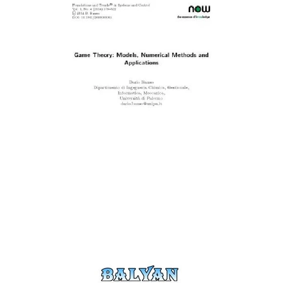 خرید و قیمت دانلود کتاب Game theory : models, numerical methods and ...