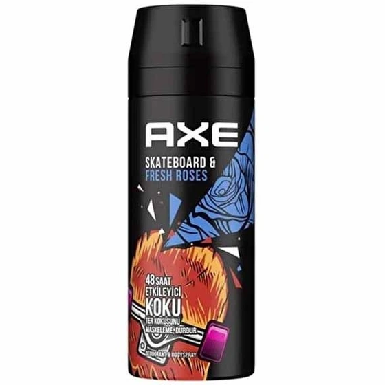 خرید و قیمت اسپری بدن دئودورانت آکس Axe مدل Skateboard & Fresh Roses ...