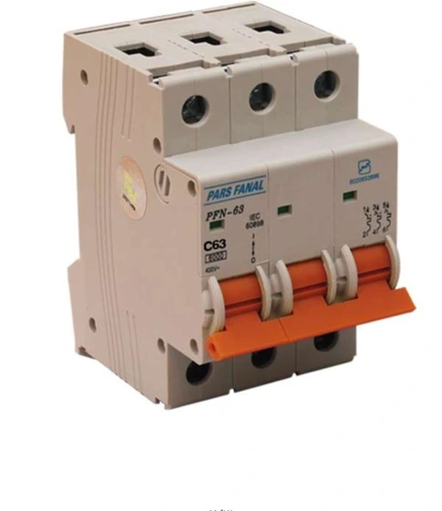 خرید و قیمت کلید مینیاتوری ۶۳ آمپر سه پل پارس فانال PARS FANAL PFN-63 63A | ترب