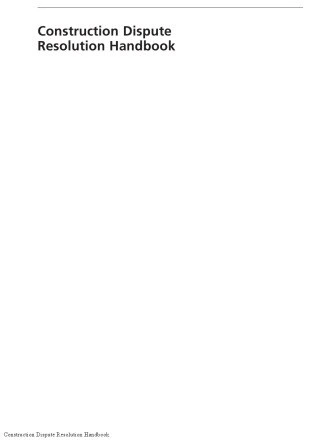 خرید و قیمت دانلود کتاب Engineers’ Dispute Resolution Handbook 2nd | ترب