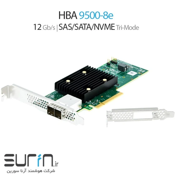 خرید و قیمت Broadcom 9500-8E 12Gb/s SAS/SATA/NVMe Tri-Mode PCIe HBA | ترب