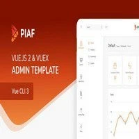خرید و قیمت دانلود Piaf – Vuejs Admin Template | ترب