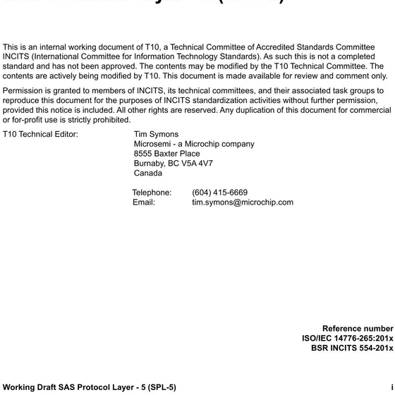 خرید و قیمت دانلود کتاب SAS Protocol Layer - 5 (SPL-5 r06) r06 | ترب