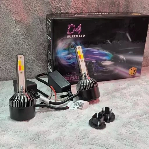 خرید و قیمت هدلایت D4 از برند MzM پایه H7.H1. چهار رنگ قرمز و آبی و سفید و زرد 5 حالته فلاشر با ...