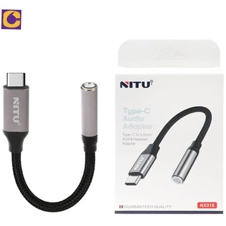 خرید و قیمت تبدیل otg تایپ سی به aux برند NITU مدل NC016 | ترب