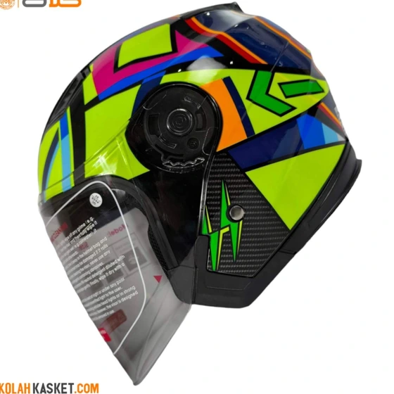 خرید و قیمت کلاه کاسکت بدون فک عینک دار فسفری DA1 | مدل 403 phosphor | ترب