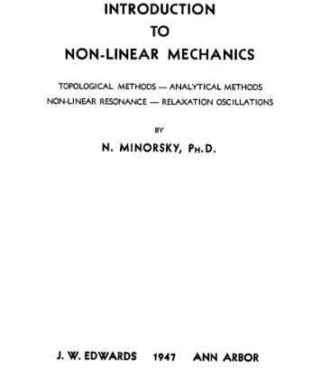 خرید و قیمت دانلود کتاب Introduction to non-linear mechanics 1947 | ترب