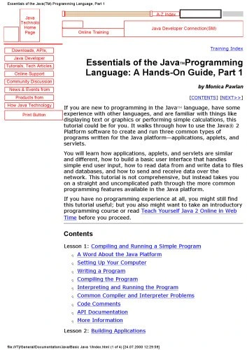 خرید و قیمت دانلود کتاب Essentials Of The Java Programming Language A