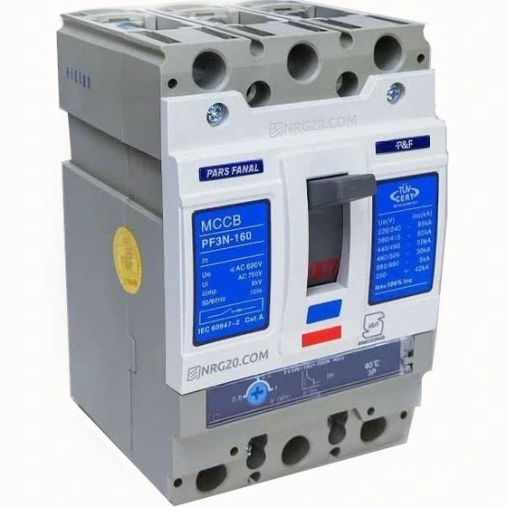 خرید و قیمت کلید اتوماتیک 160 آمپر پارس فانال مدل Adj-PF3N-250 | ترب
