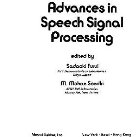 خرید و قیمت دانلود کتاب Advances in Speech Signal Processing 1992 | ترب