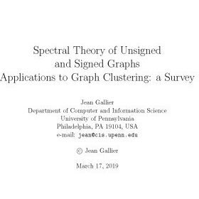 خرید و قیمت دانلود کتاب Spectral theory of unsigned and signed graphs, applications to graph ...