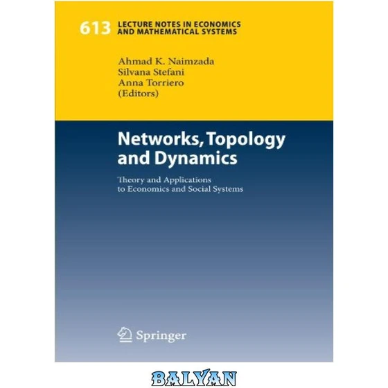 خرید و قیمت دانلود کتاب Networks Topology And Dynamics Theory And Applications To Economics