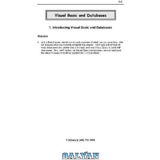 خرید و قیمت دانلود کتاب Visual Basic Databases | ترب