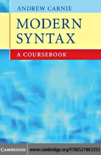 خرید و قیمت دانلود کتاب Modern Syntax: A Coursebook ویرایش 1 | ترب