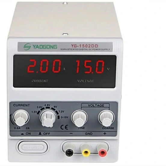 خرید و قیمت منبع تغذيه ديجيتال 0 تا 15 ولت 2 آمپر مدل YAOGONG YG-1502DD ...