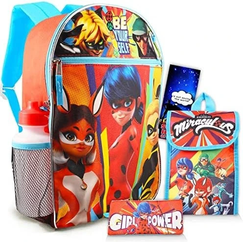 خرید و قیمت Miraculous Ladybug Backpack and Lunch Box Set - Bundle with ...