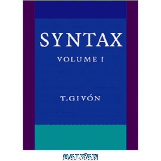 خرید و قیمت دانلود کتاب Syntax: A Functional-Typological Introduction: Vol I | ترب
