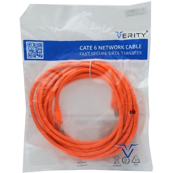 خرید و قیمت کابل شبکه Verity Cat6 Q1 5m | ترب