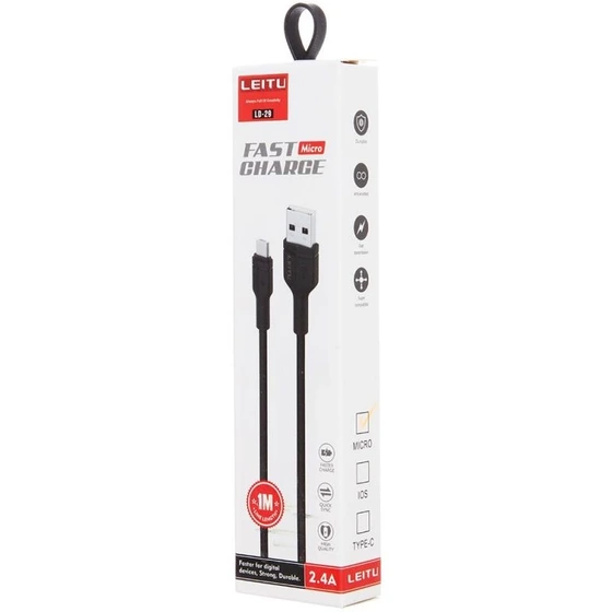 خرید و قیمت کابل شارژ Micro Usb LEITU مدل LD-29 | ترب