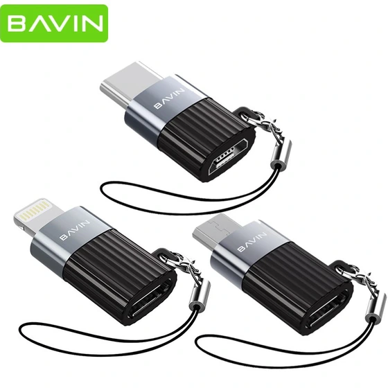 خرید و قیمت انواع تبدیل OTG تایپ سی / لایتنینگ / میکرو باوین Bavin OTG ...