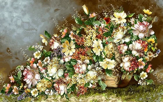 خرید و قیمت نخ ونقشه تابلوفرش طرح گل وگلدان کد*bbbnm | ترب