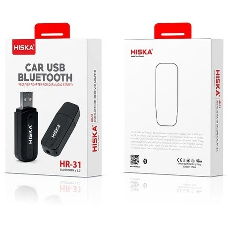 خرید و قیمت دانگل بلوتوث ماشین و اسپیکر HISKA اورجینال aux Bluetooth | ترب