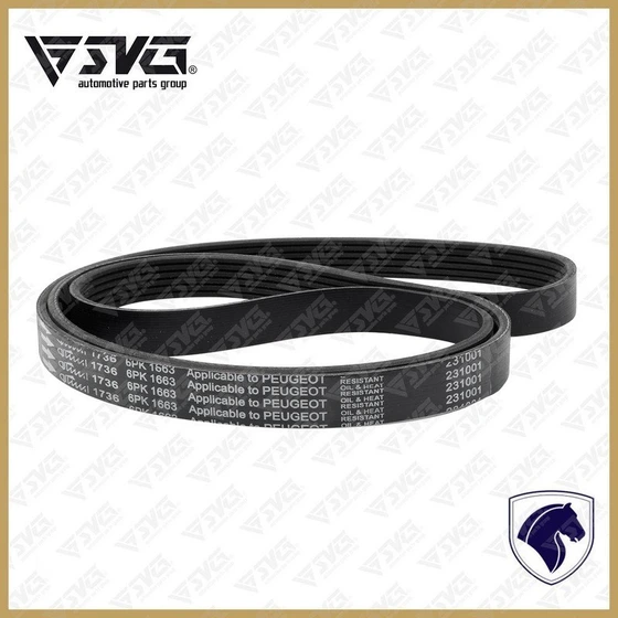 خرید و قیمت تسمه کمپرسور کولر ( دینام ) 6PK-1663 ( موتورXU7 ) پژو 405 رایکا آلتون ایساکو | ترب