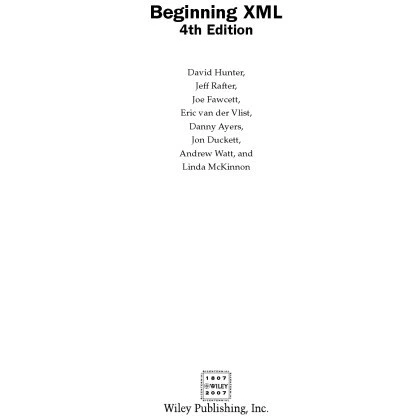 خرید و قیمت دانلود کتاب Beginning XML 4th ed | ترب