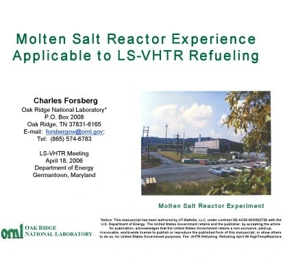 خرید و قیمت دانلود کتاب Molten-Salt Reactor Experience Applicable to LS ...