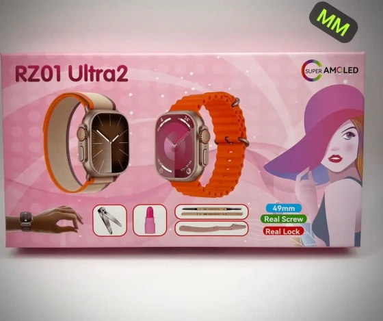 خرید و قیمت ساعت هوشمند دخترانه همراه با کیت آرایش RZ01 Ultra 2 | ترب