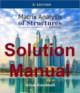 خرید و قیمت Solution Manual for Matrix Analysis of Structures – Aslam ...
