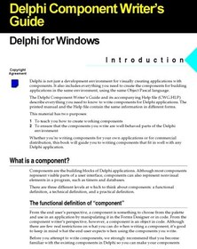 خرید و قیمت دانلود کتاب Component writer's guide : Borland Delphi for Windows 95 and Windows NT ...