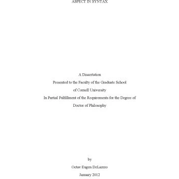 خرید و قیمت دانلود کتاب Aspect in Syntax 2012 | ترب